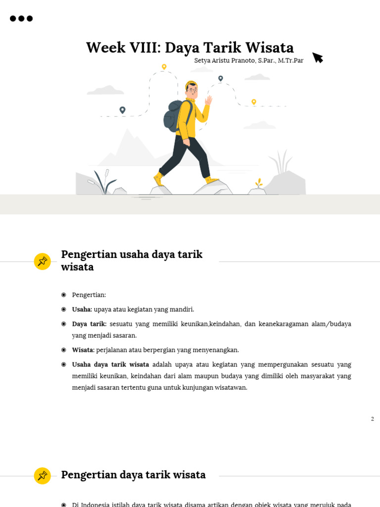 Jenis Daya Tarik Wisata di Indonesia | PDF | Ilmu Sosial | Perjalanan
