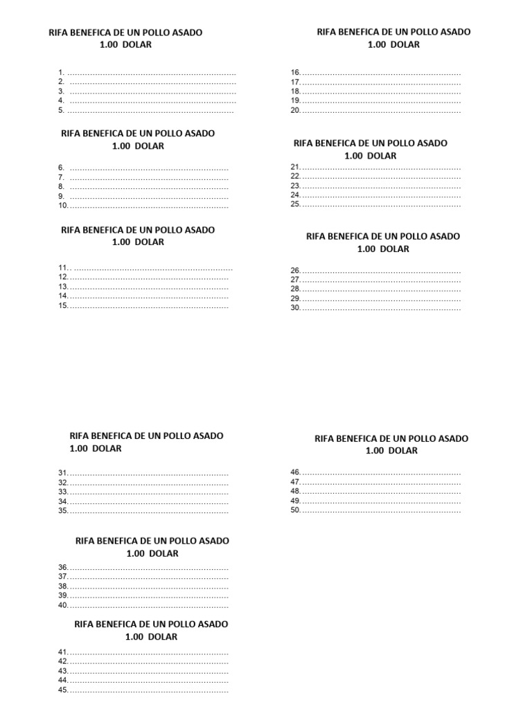 Rifa Solidaria | PDF