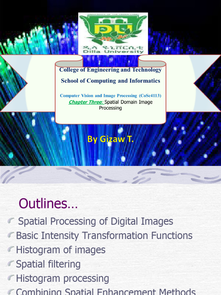 Chapter3 CV | PDF | Digital Signal Processing | Image Editing