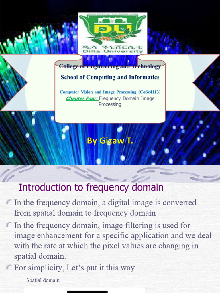 Chapter4 CV | PDF | Digital Signal Processing | Fourier Transform
