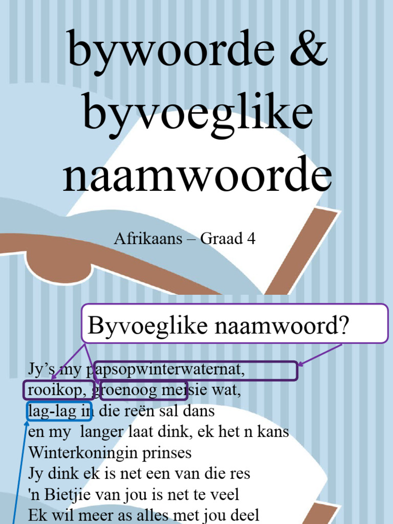 Bywoorde en Byvoeglike Naamwoorde | PDF