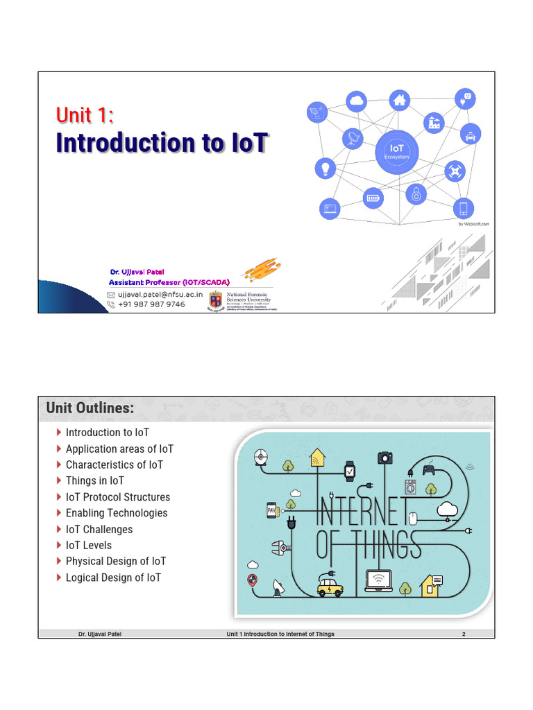 IOT Unit 1 | PDF | Internet Of Things | Cloud Computing