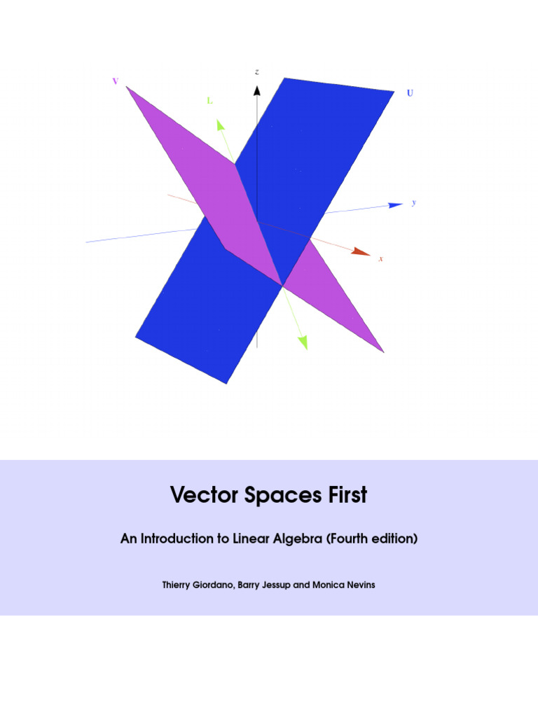 Vector Spaces First - EN | PDF | Linear Subspace | System Of Linear ...