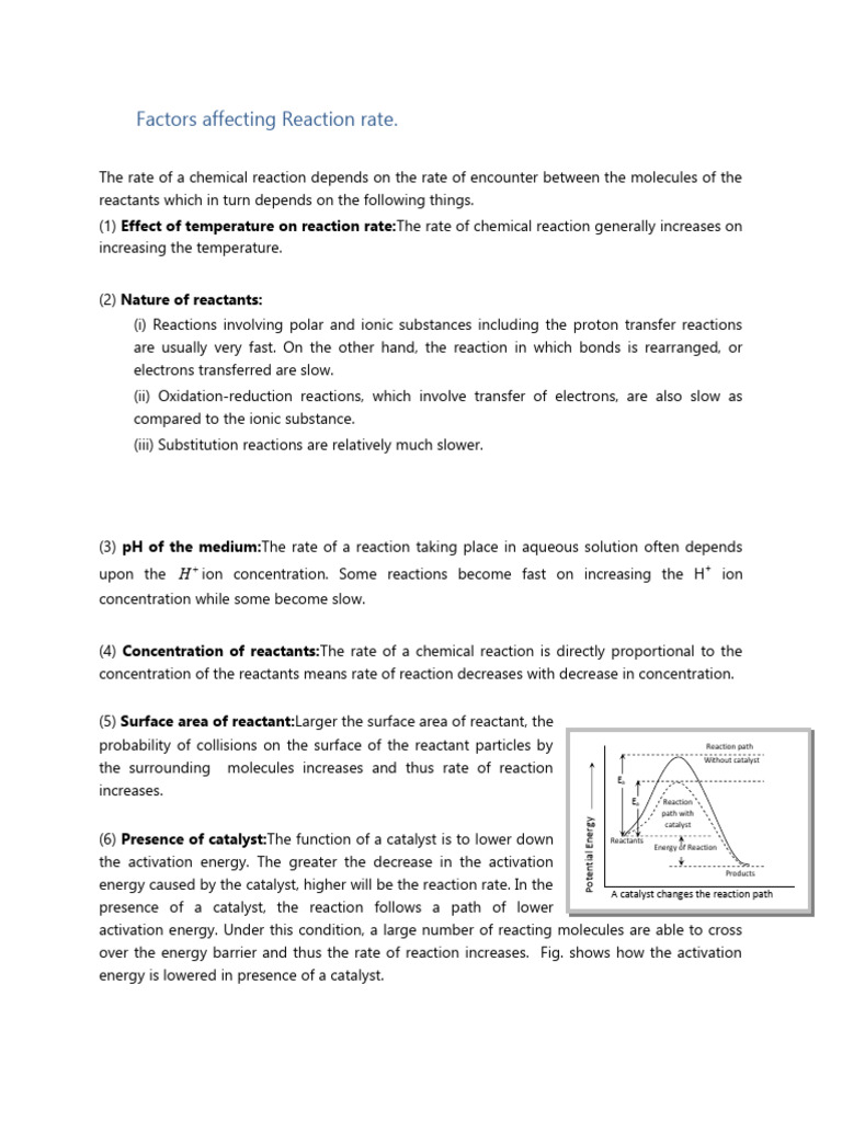 4 - JEE - Chemistry - Chemical Kinetics - Factors Affecting Reaction ...