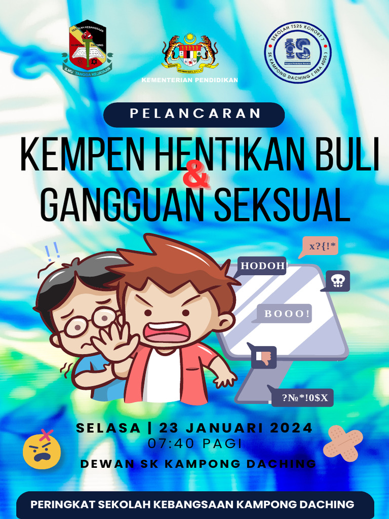 TEMPLATE BUKU PROGRAM KEMPEN BULI DAN GANGGUAN SEKSUAL A4 (CIKGUGRAFIK) | PDF