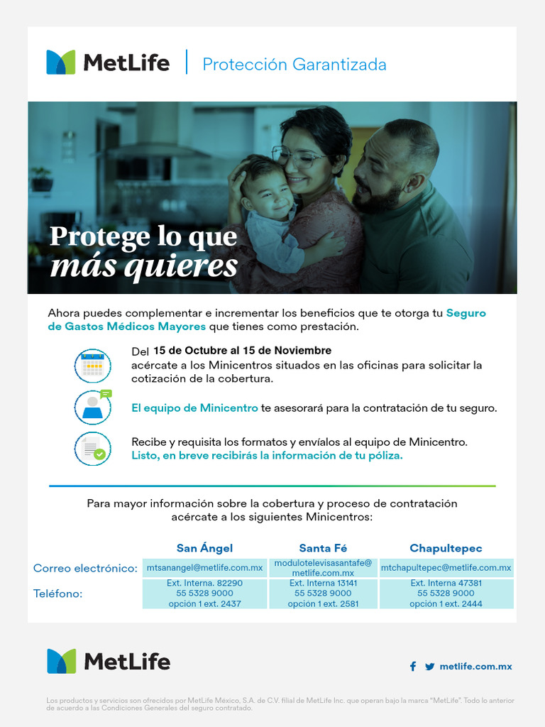 Mejora tu Seguro Médico con MetLife | PDF