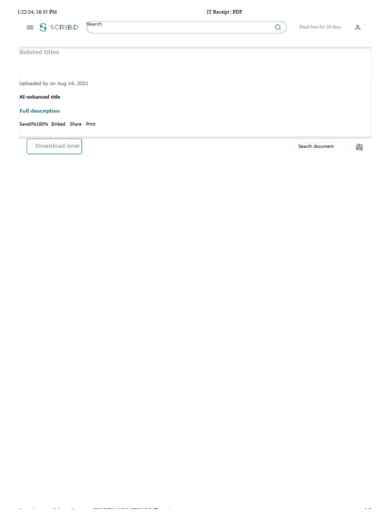 IT Receipt - PDF | PDF | Scribd | Receipt
