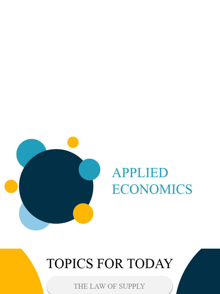 Law of Supply | PDF | Supply (Economics) | Business Economics