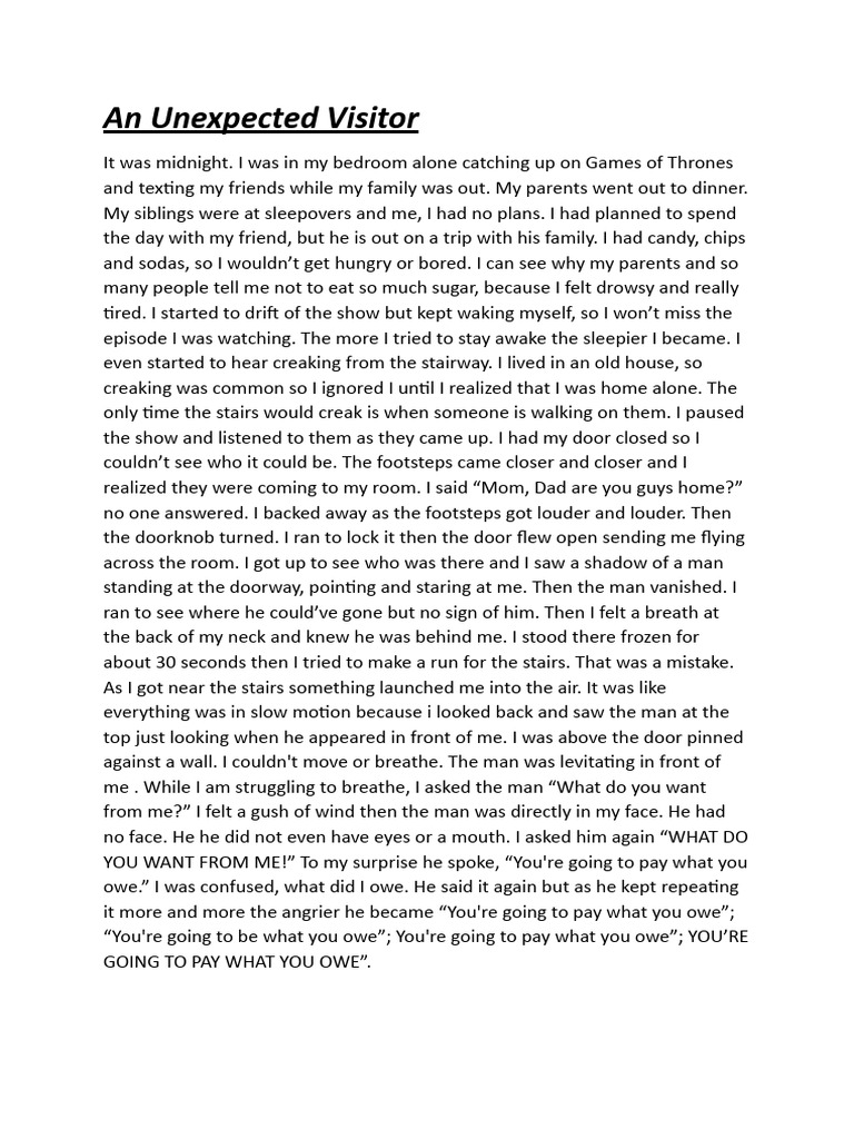 An Unexpected Visitor | PDF