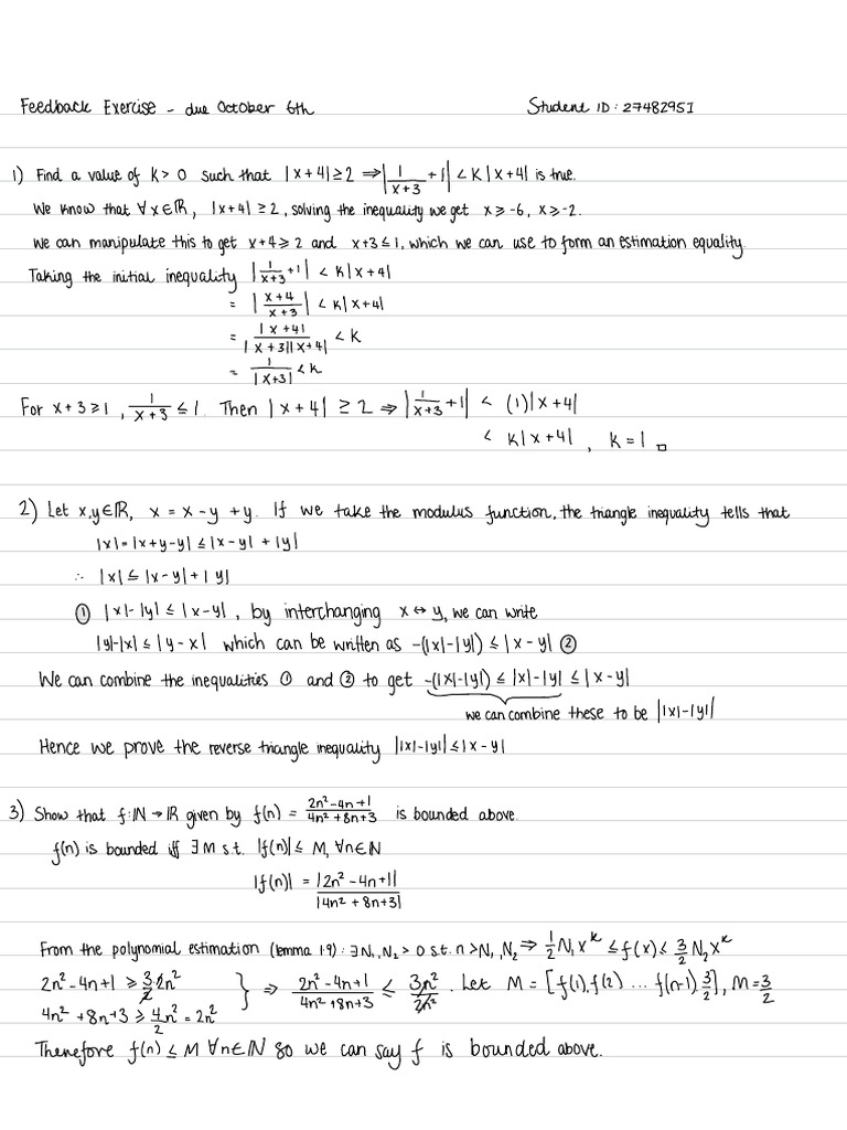 Feedback Exercise 1 2C - 2748295I | PDF