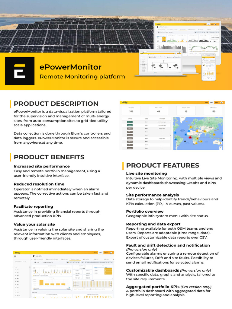 ePowerMonitor ePM Datasheet-V.2023 | Download Free PDF | Usability | Performance Indicator