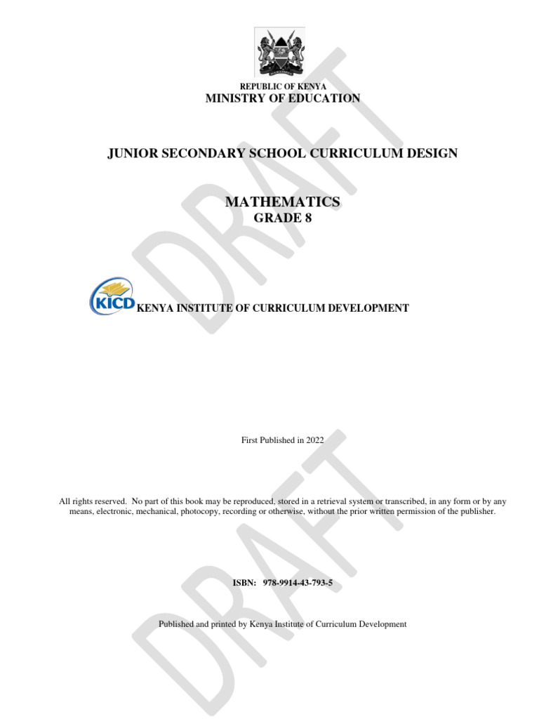 Grade 8 Mathematics Curriculum Design | PDF | Ratio | Curriculum