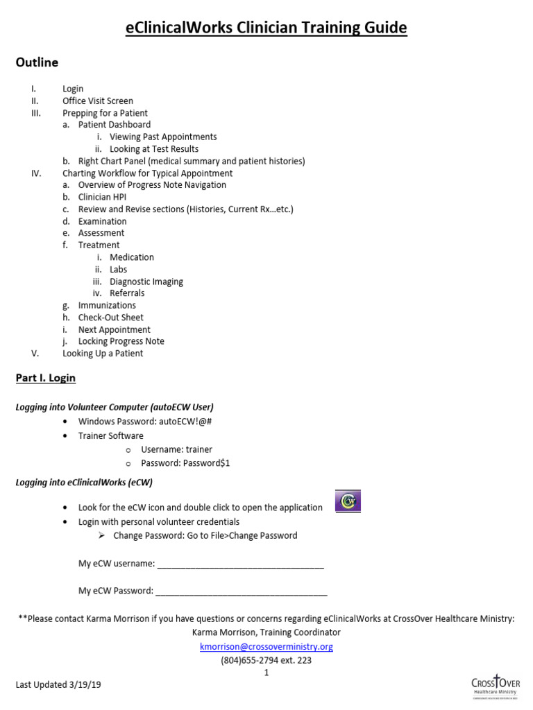 eClinicalWorks Clinician Training Guide - SL FINAL 2 | PDF