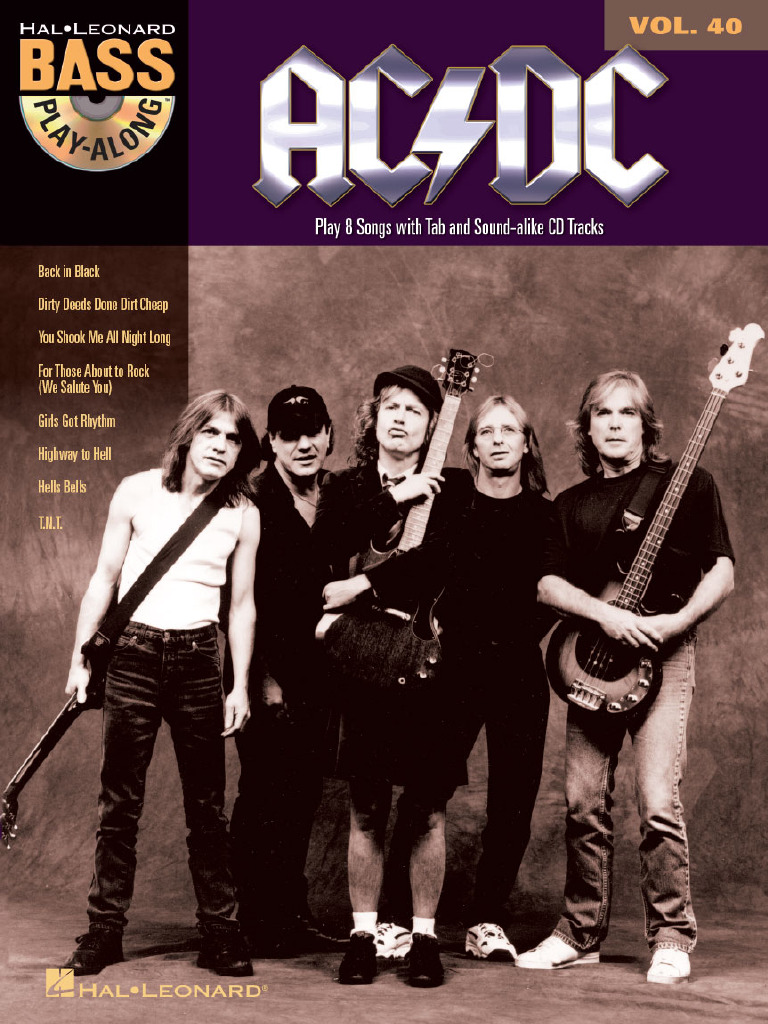 Bass Play-Along Vol 40 - ACDC | PDF | Chess Openings | Rock Music