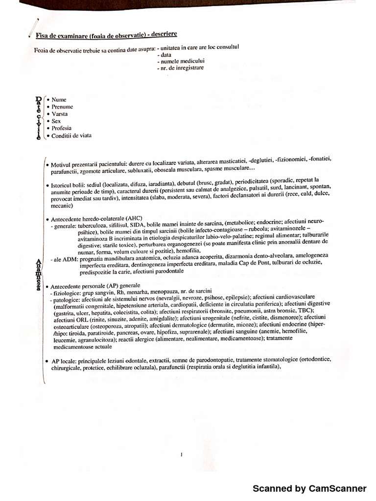 Fisa de Observatie - Practica | PDF
