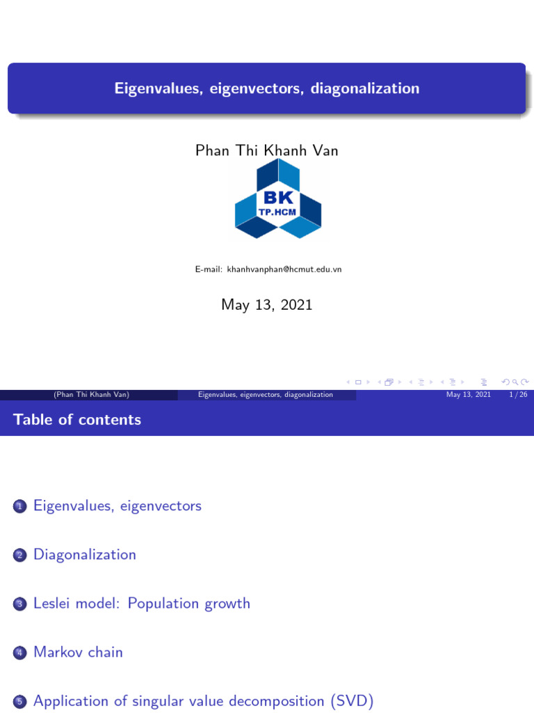 Chapter_5_Eigenvalue_eigenvector | PDF | Eigenvalues And Eigenvectors | Matrix (Mathematics)