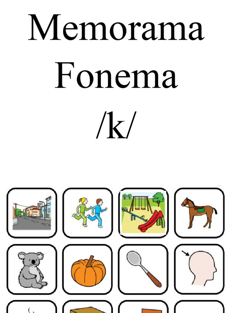 Memorama Fonema K | PDF