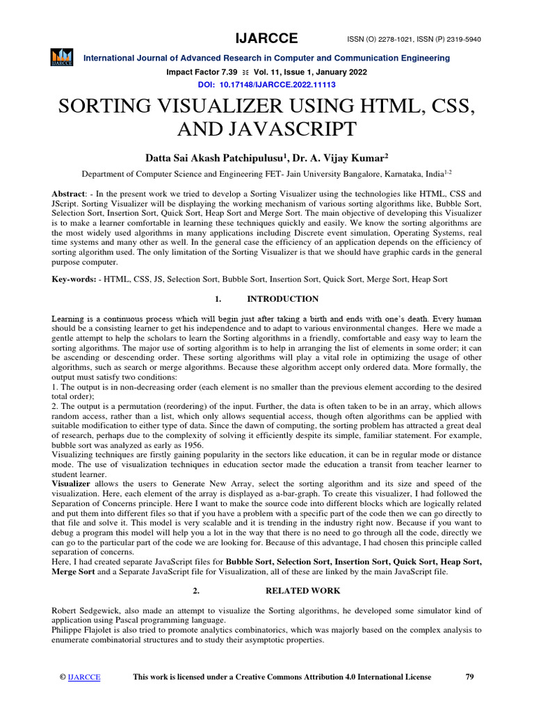 Ijarcce 2022 11113 | PDF | Java Script | Html