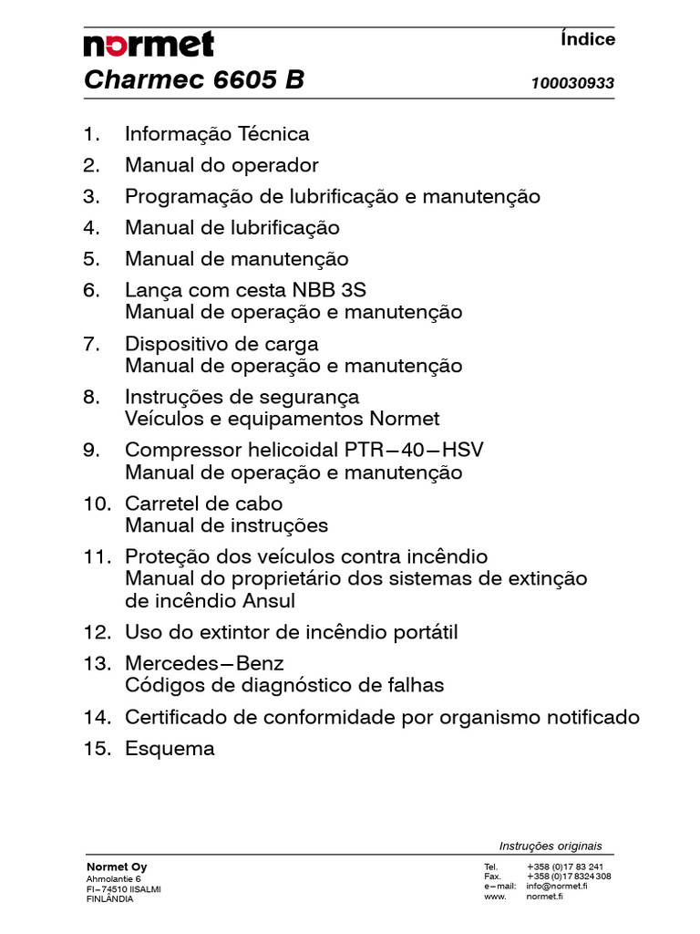 Manual Operador - Manutenção | PDF | Motores | Câmbio manual