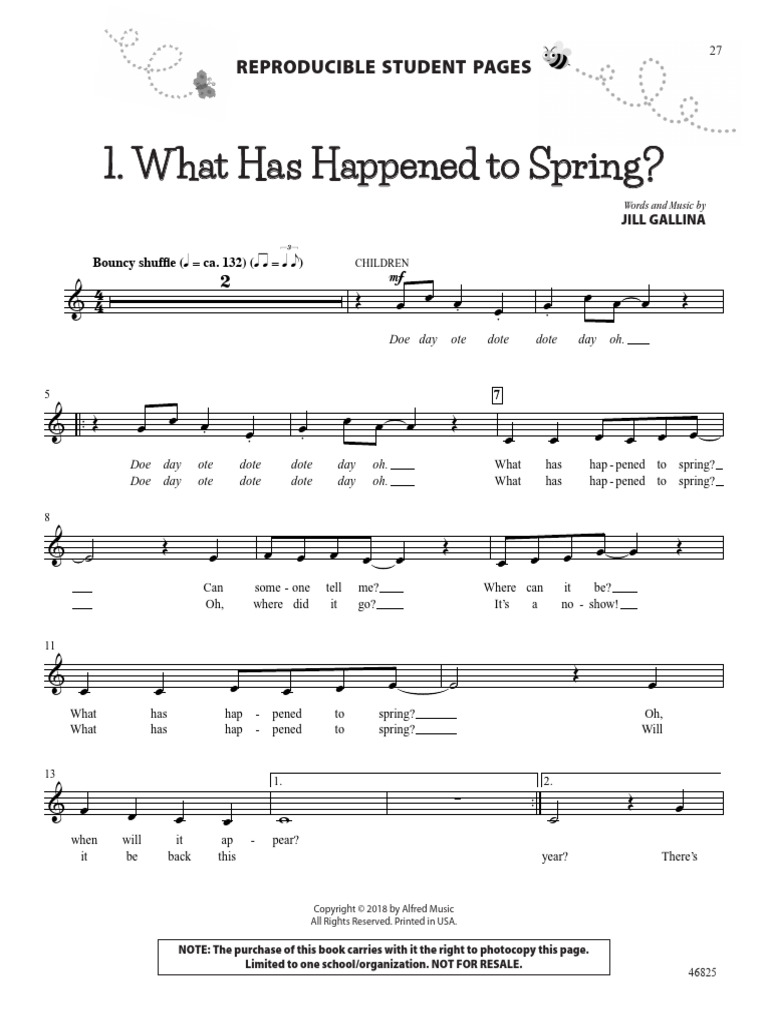 Bada Bing, It's Spring! Reproducible Student Pages | PDF | Plants ...