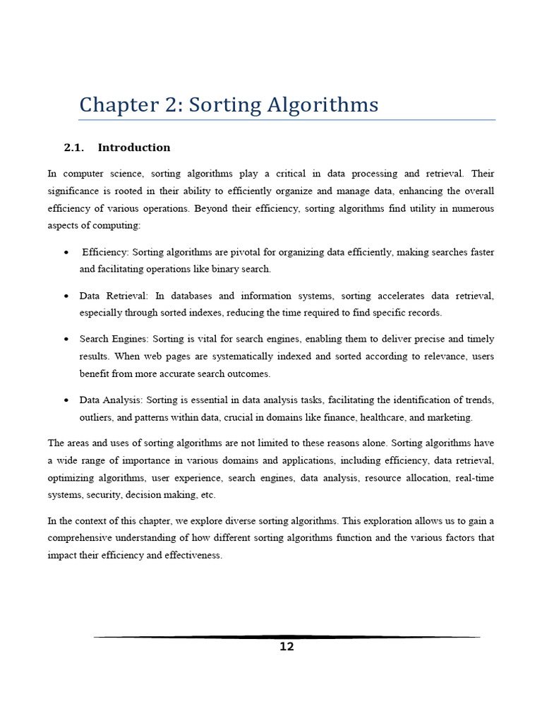 Ch2 Sorting Algorithms | PDF | Algorithms And Data Structures ... Ch2 Sorting Algorithms | PDF | Algorithms And Data Structures ...