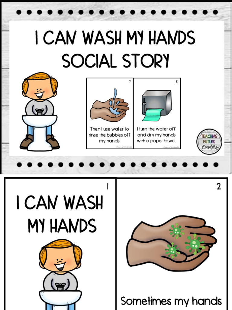 1 - I Can Wash My Hands Social Story | PDF