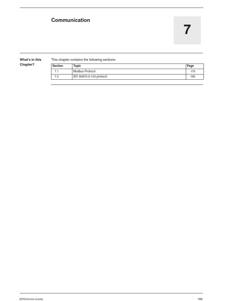 Sepam 10 Modbus Protocol | PDF | Telecommunications | Computing