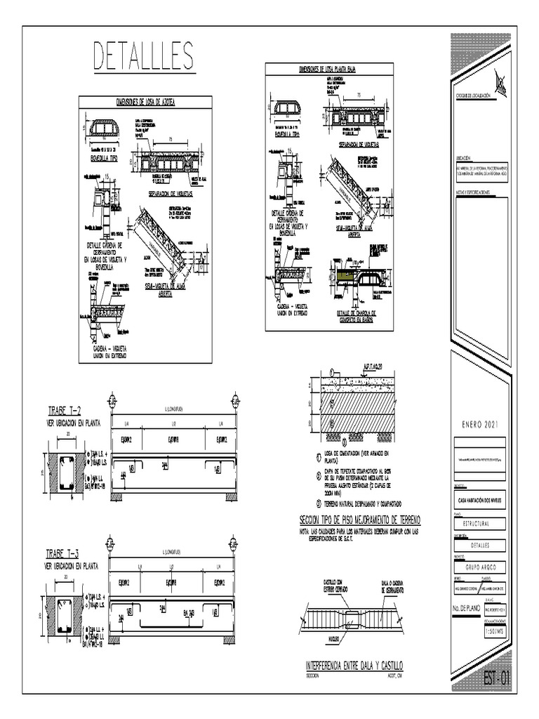 Detalles Trabes | PDF