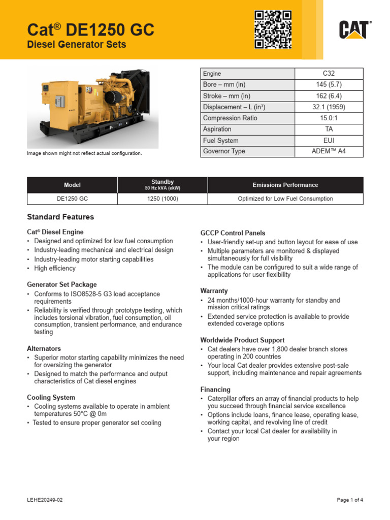 De1250 GC | PDF | Diesel Engine | Engines