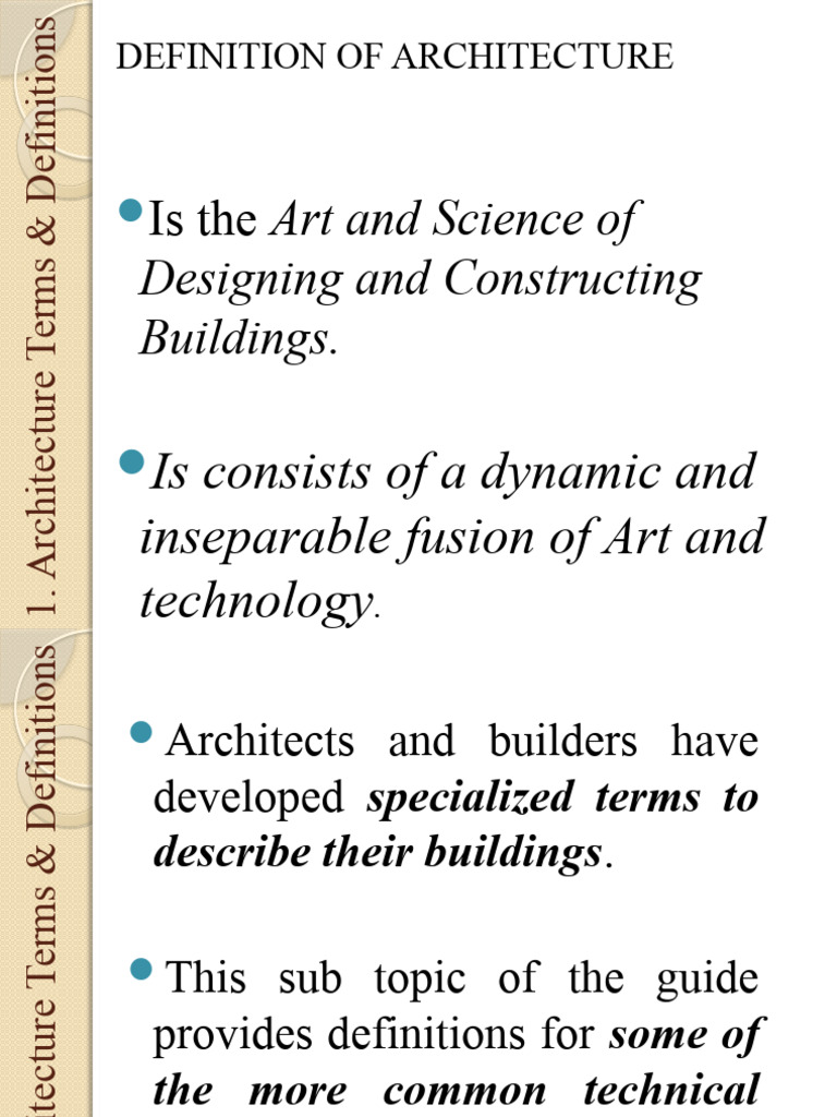 Chapter 2 Definition of Architecture | PDF