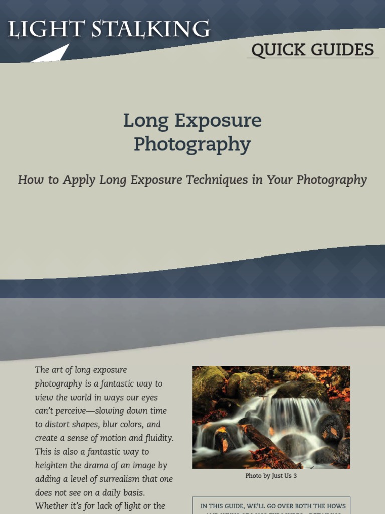 Long Exposure | PDF | Exposure (Photography) | Shutter Speed