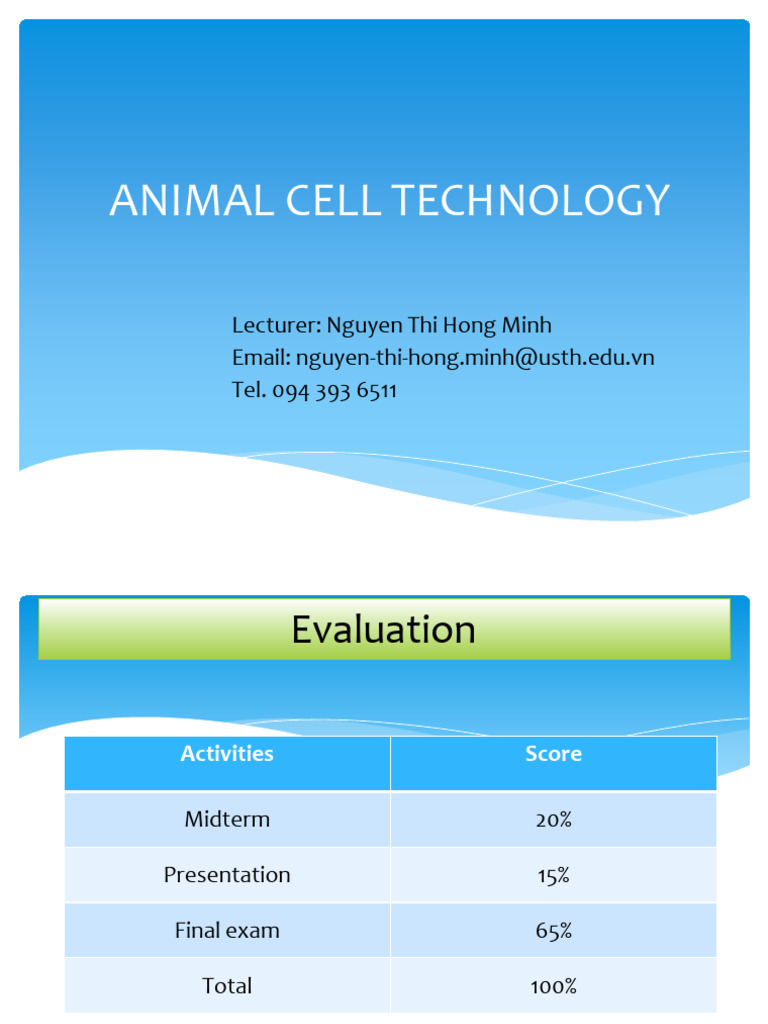 L1 - Animal Cell Technology | PDF | Cell Culture | Cell (Biology)
