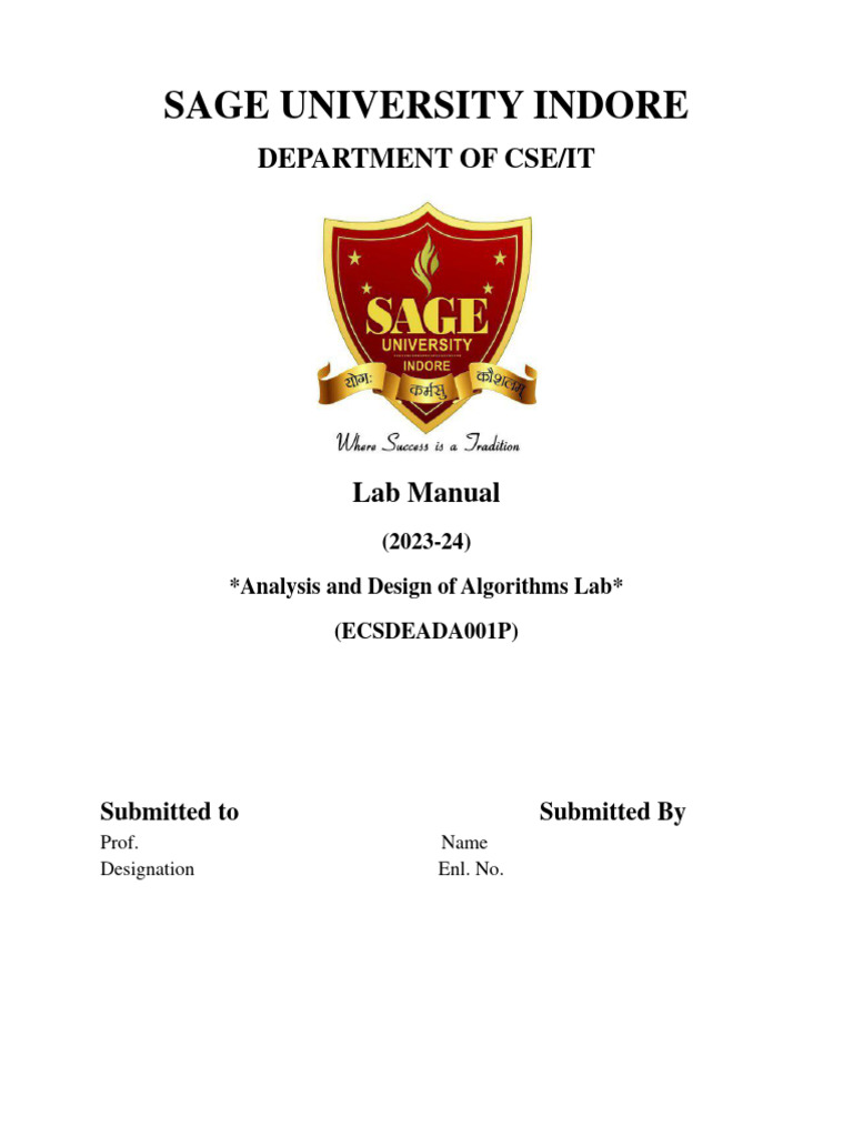 ADA Lab Manual | PDF | Vertex (Graph Theory) | Queue (Abstract Data Type) ADA Lab Manual | PDF | Vertex (Graph Theory) | Queue (Abstract Data Type)