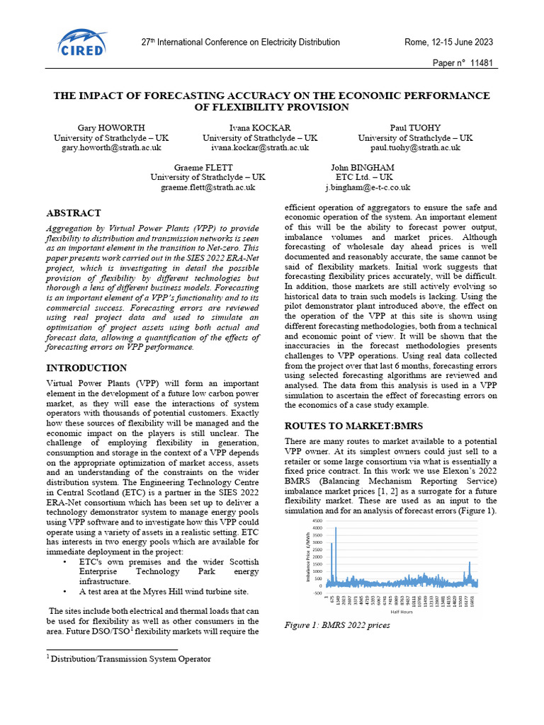 Forecasting Cired2023 v2 Howorth 11481 | PDF | Forecasting | Logistic ...
