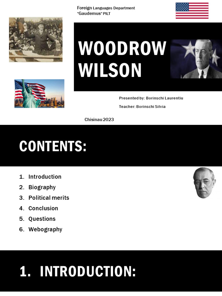 Presentation 23 | PDF | Woodrow Wilson