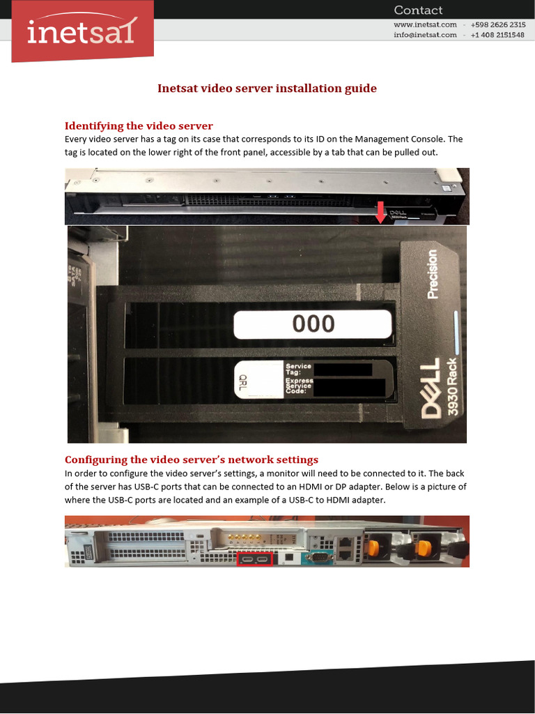 Dell Video Server Installation Guide v1.0 | PDF | Ip Address | Port ...