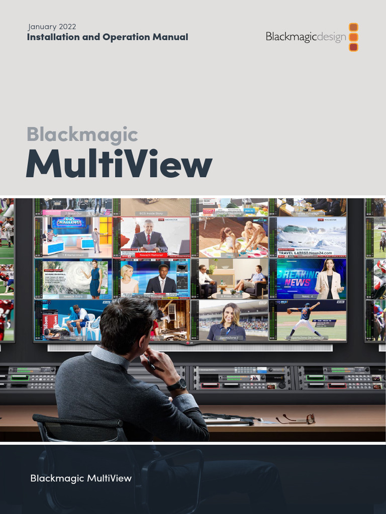 Blackmagic MultiView Manual | PDF | Hdmi | Computer Network