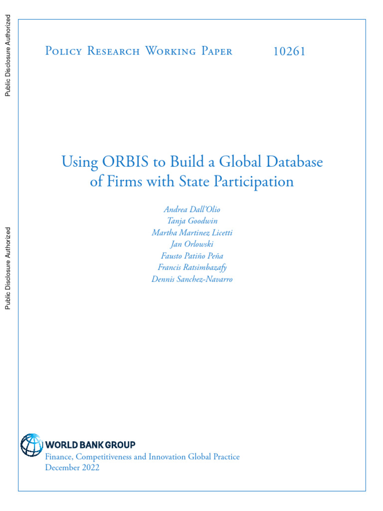 WBWP Orbis | Download Free PDF | State Owned Enterprise | Databases