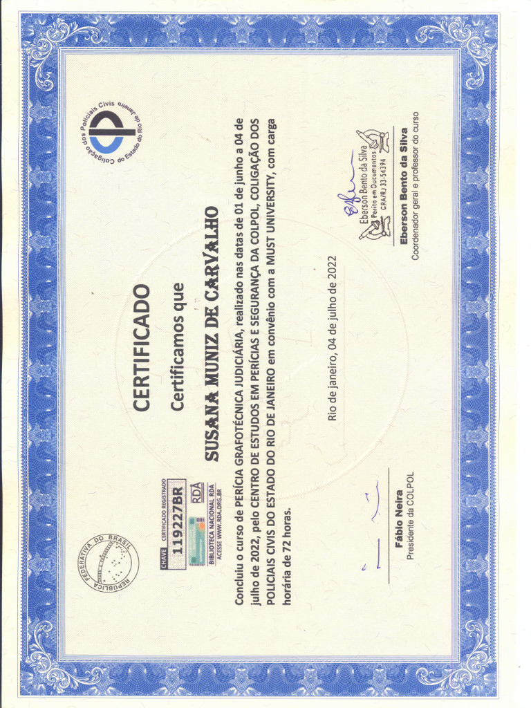 Certificado Colpol | PDF