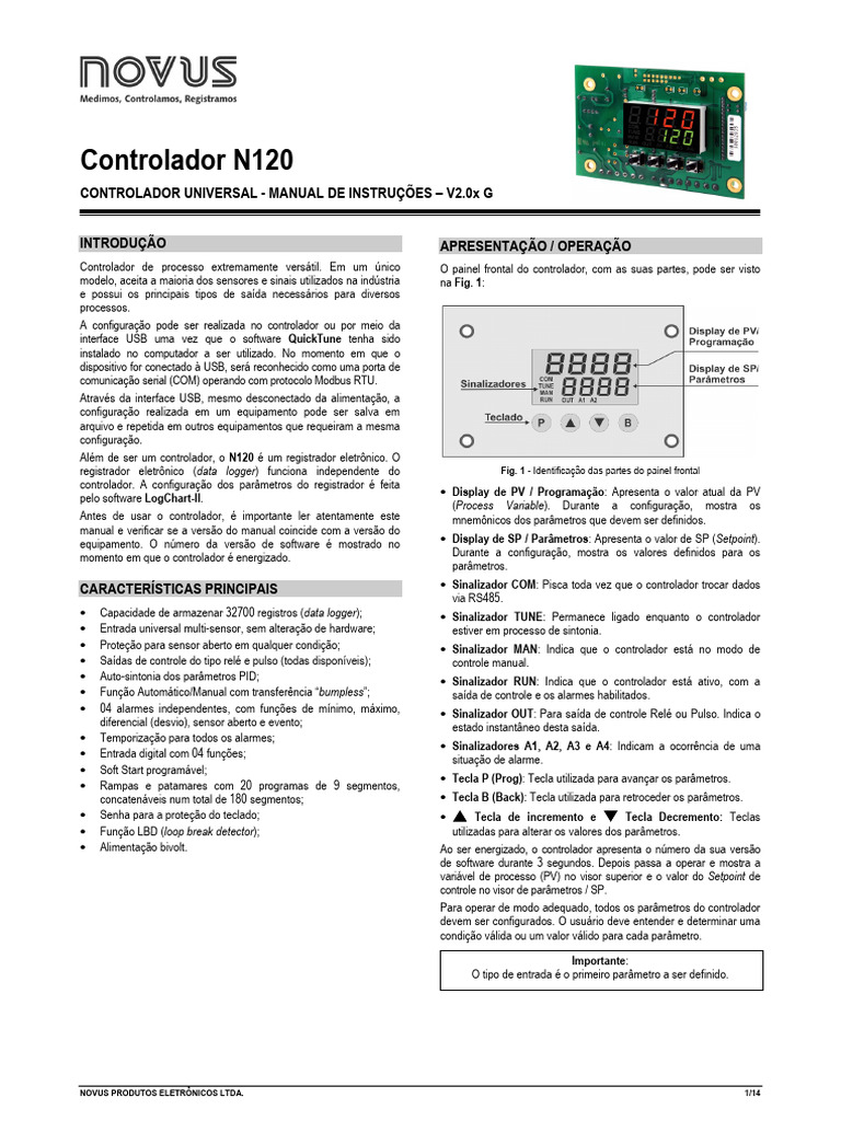 Manual n120 v20x G PT | PDF | USB | Potência (Física)