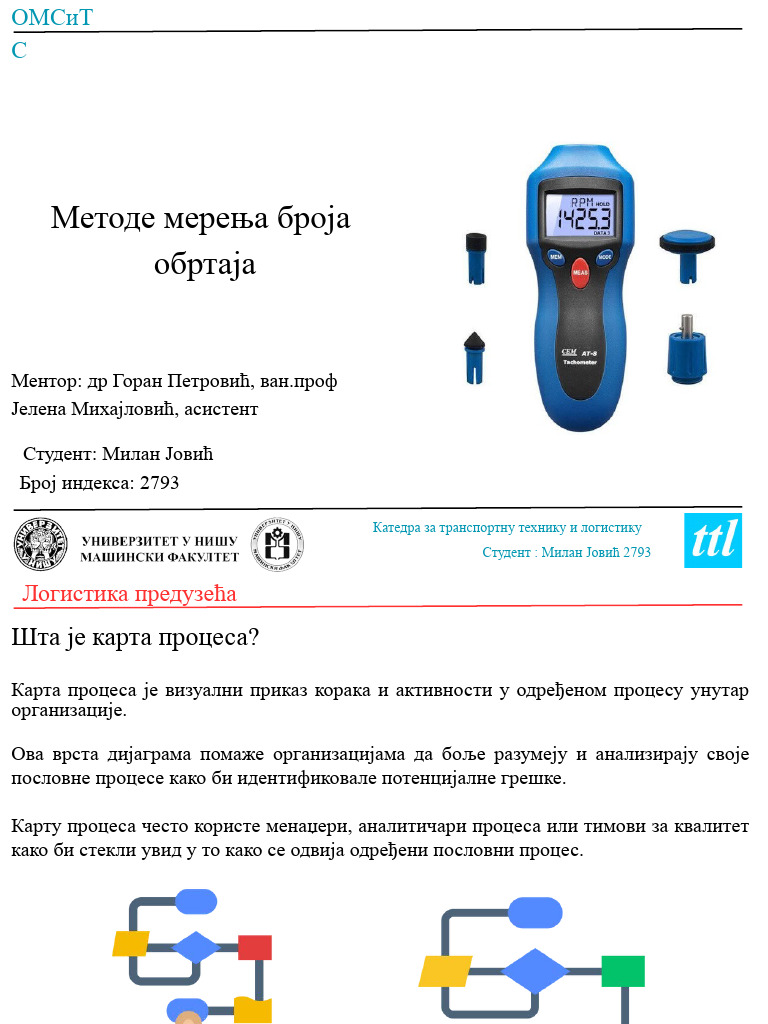 Snimanje Procesa-Karta Procesa | PDF