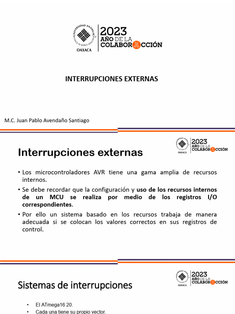 INTERRUPCIOn ES | PDF | Microcontrolador | Poco
