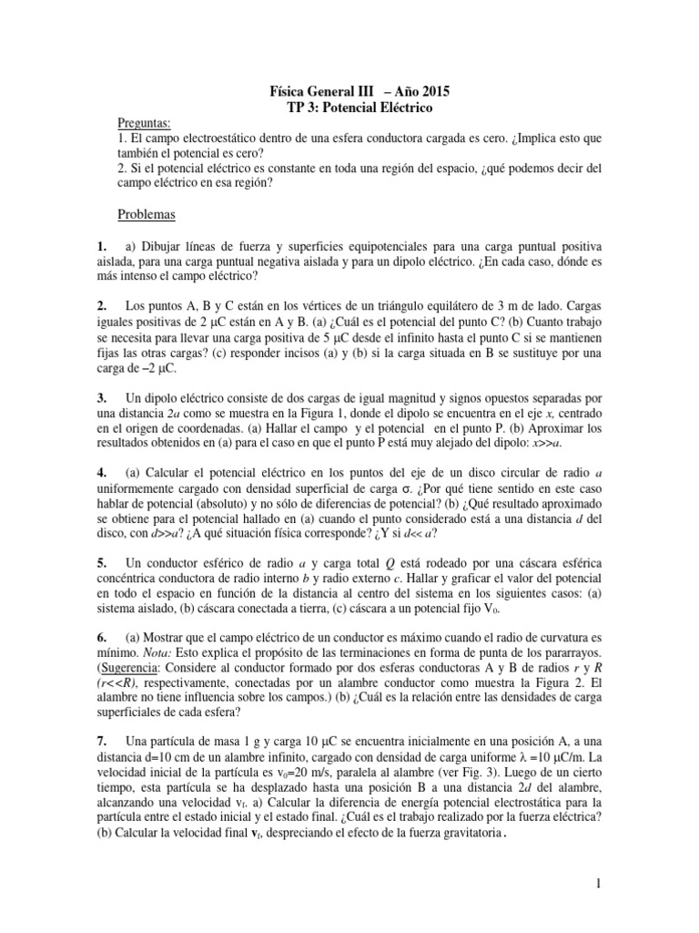 TP3 15 | PDF | Dipolo | Física