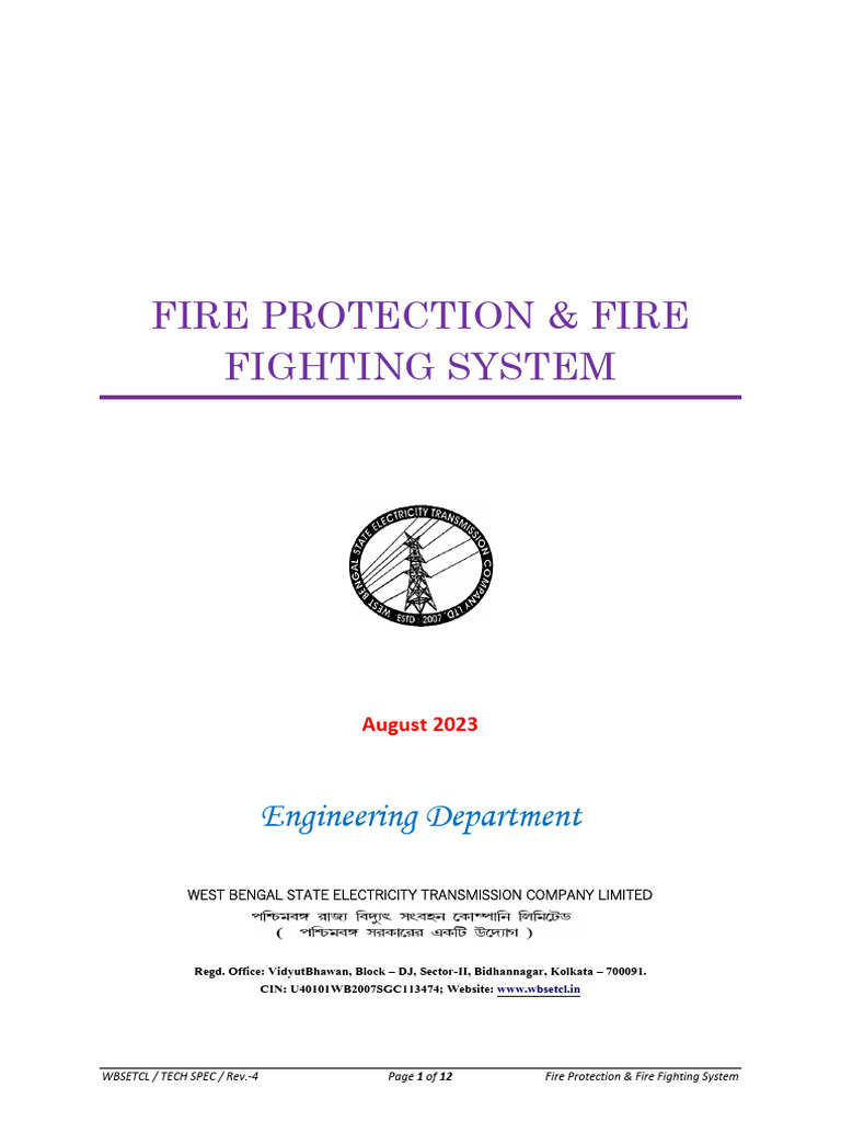 Fire Protection and Fire Fighting System - Rev 4 | PDF | Pump ...