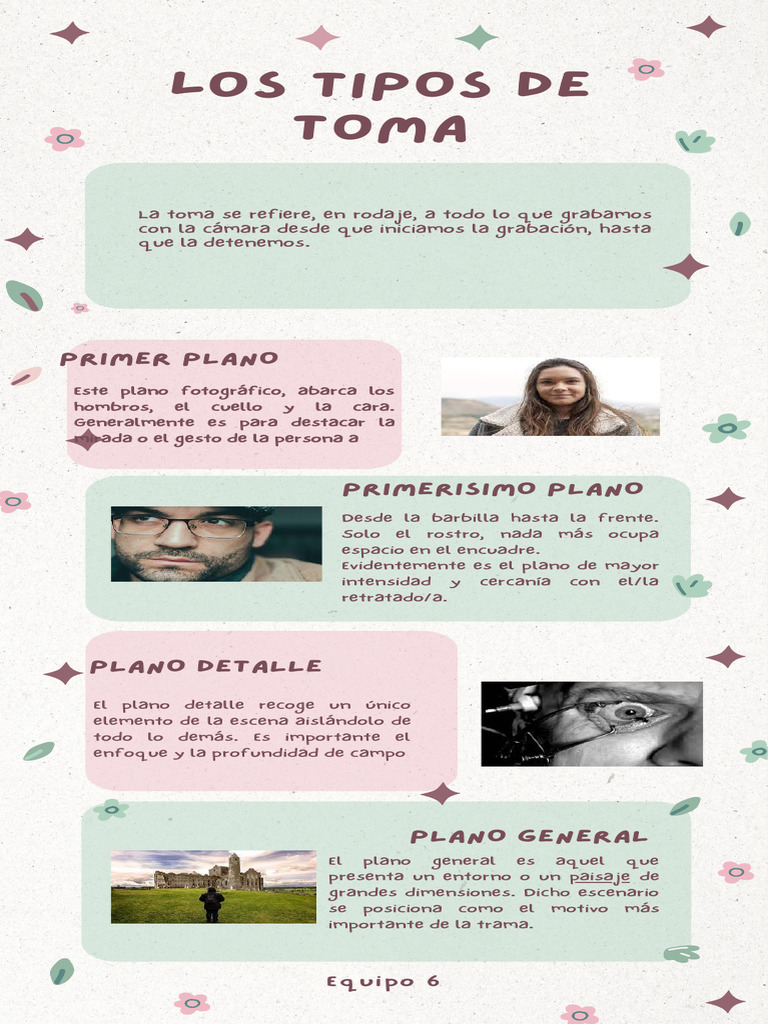 Tipos de Toma en Fotografía y Cine | PDF
