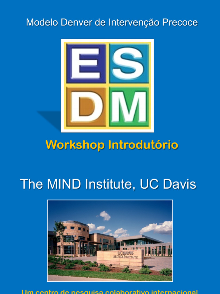 Modelo Denver ESDM 1 | PDF | Espectro do autismo | Aprendizado