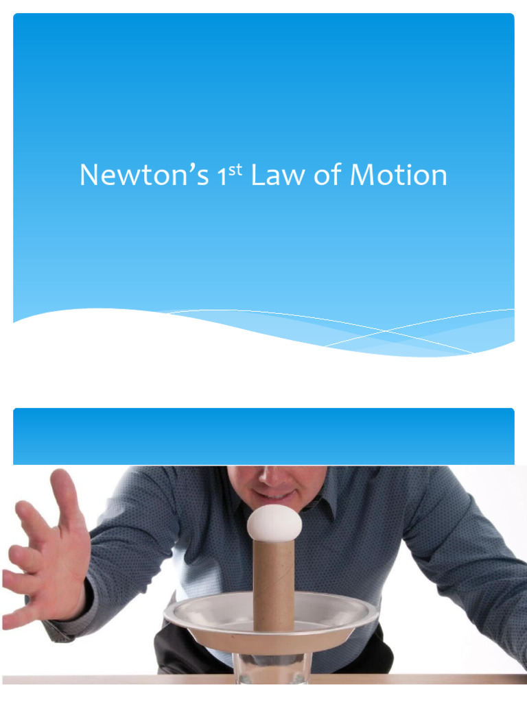 Newtons 1st Law of Motion | PDF