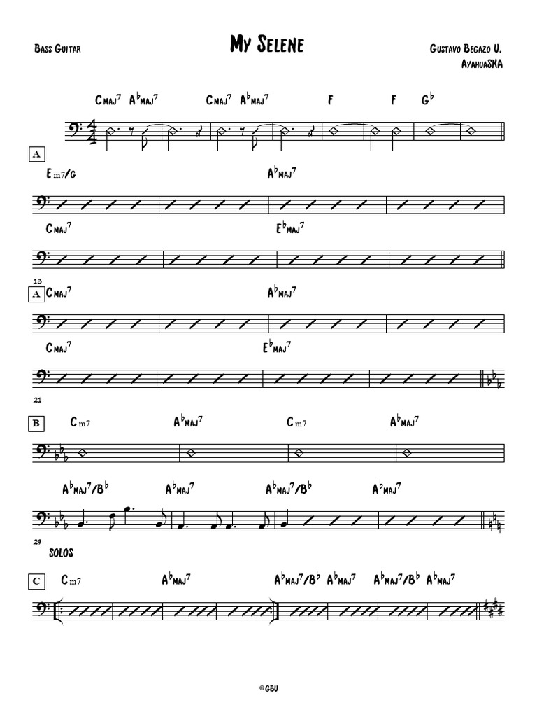 My Selene - Bass Guitar | PDF