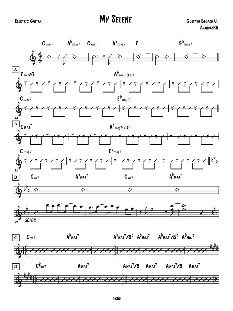 My Selene - Electric Guitar | PDF