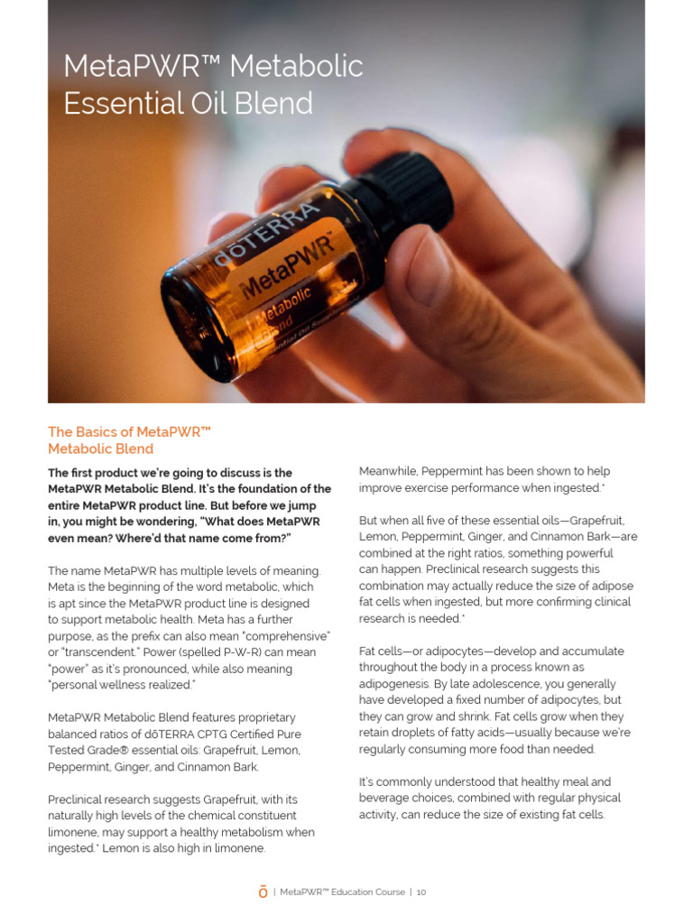 The Basics of MetaPWR™ Metabolic Blend | PDF | Adipocyte | Adipose Tissue